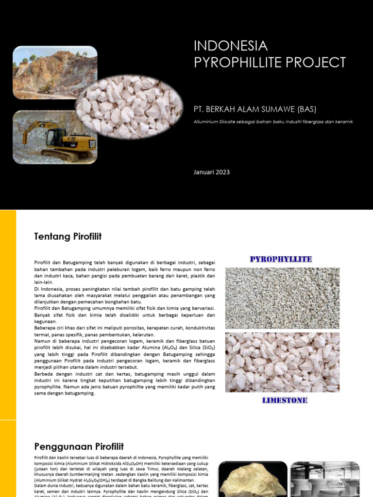 Pyrophillite PT. BAS VIND - REV2-1 | PDF