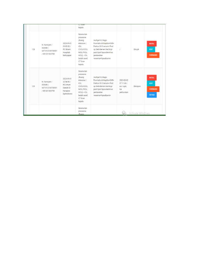 Bukti Akp 5 .3 Ep 3 Kepastian Rujuk Fasilitas Kesehatan Yang Menerima Dapat Memenihi Kebutuhan | PDF