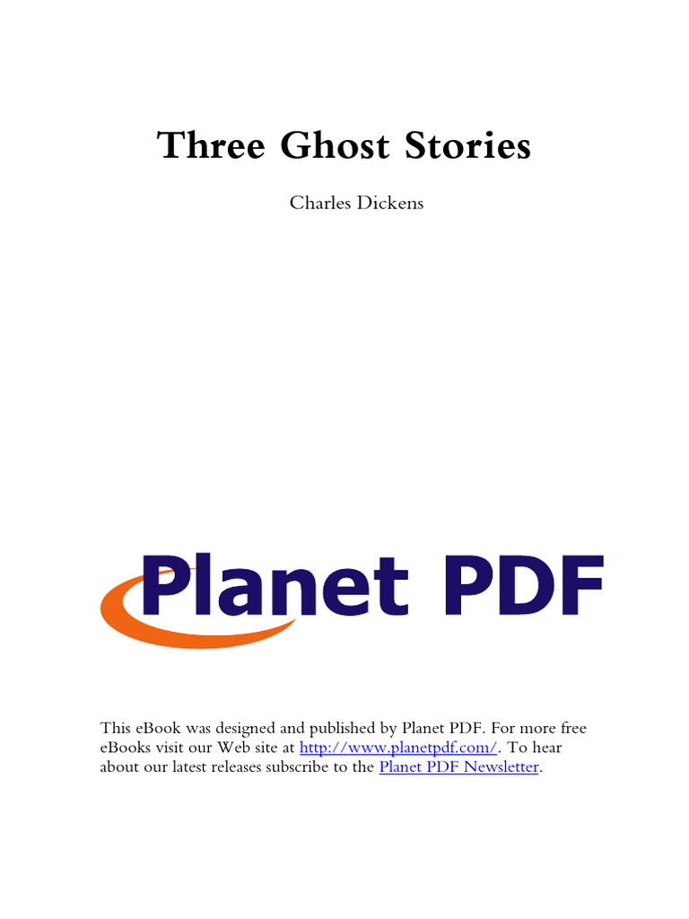 Dickens' Three Ghost Stories: The Signal-Man | PDF | Ghosts