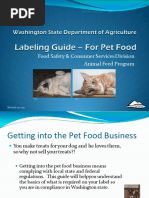 AAFCO Pet Food Labeling Guide TOC | PDF | Foods | Nutrition