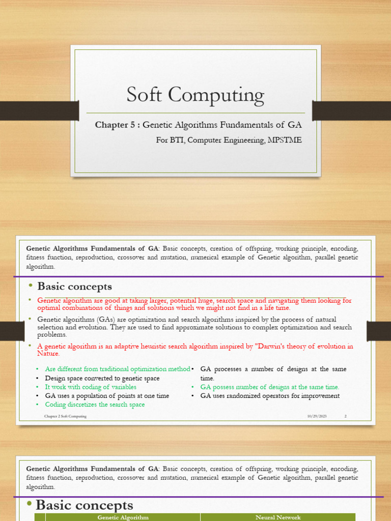 Chapter 5 Soft Computing | PDF | Genetic Algorithm | Genetics