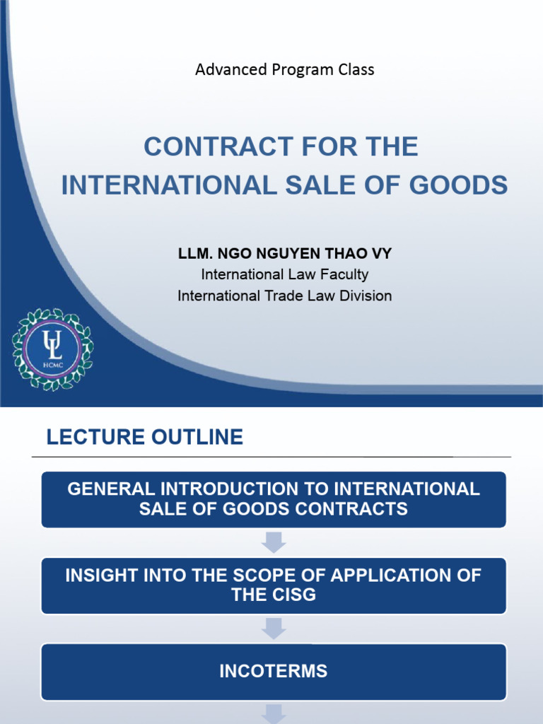 International Sale of Goods Contracts Guide | PDF | Civil Law (Legal ...