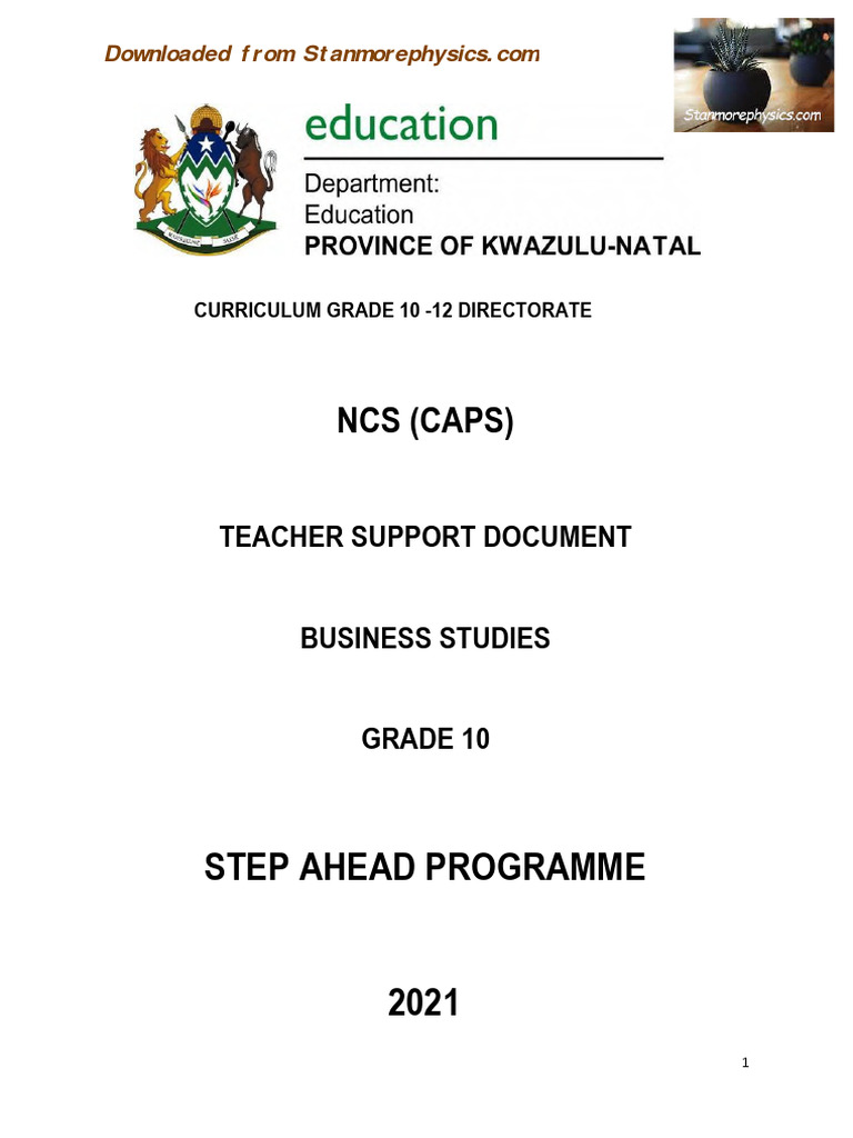 Grade 10 Business Environment Overview | PDF | Loans | Organizational ...