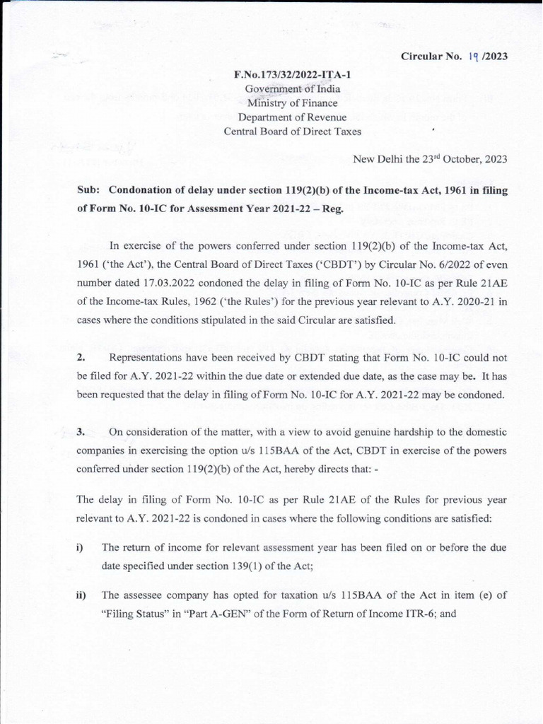 Circular No. 19 | PDF