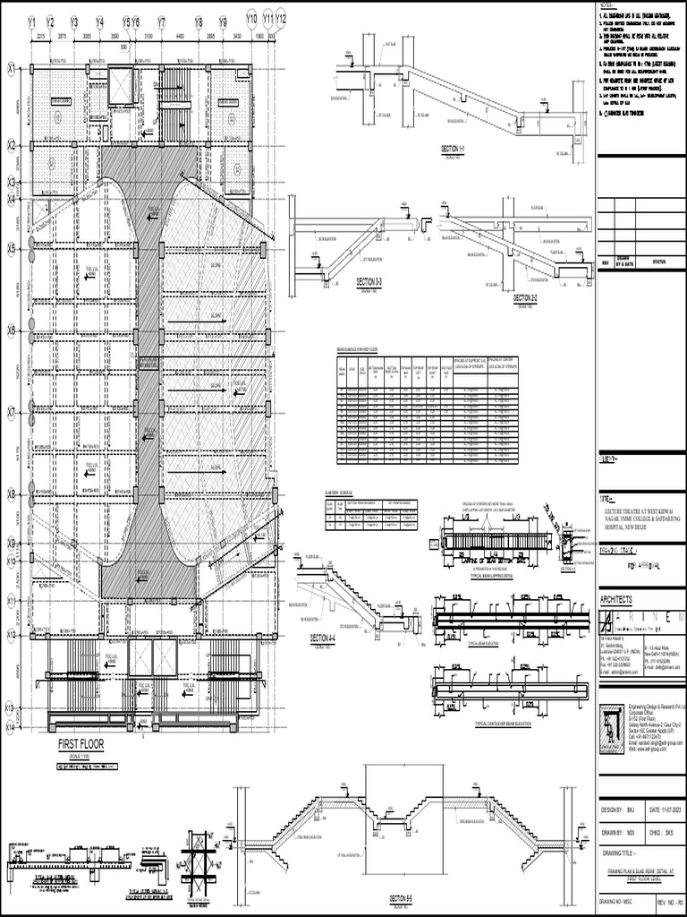 First Floor Framing Plan & Beam - Slab Detail | PDF