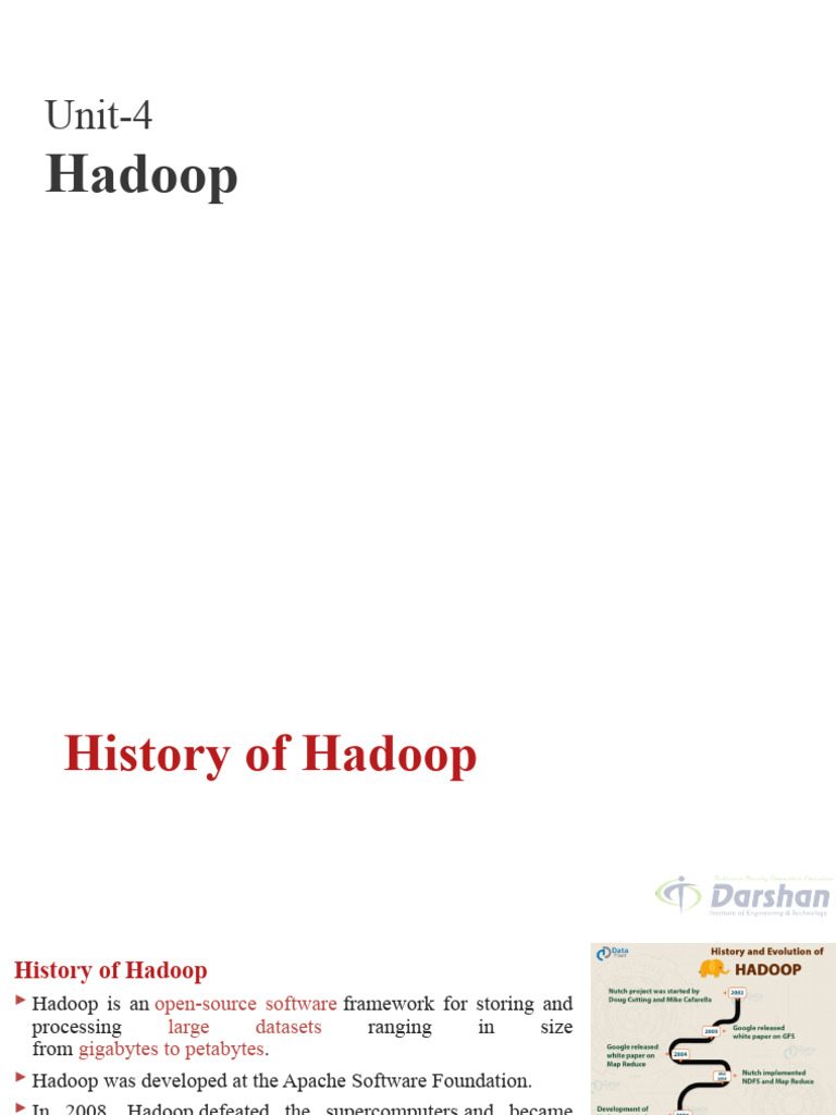 BDA Presentations Unit-4 - Hadoop, Ecosystem | PDF | Apache Hadoop ... BDA Presentations Unit-4 - Hadoop, Ecosystem | PDF | Apache Hadoop ...