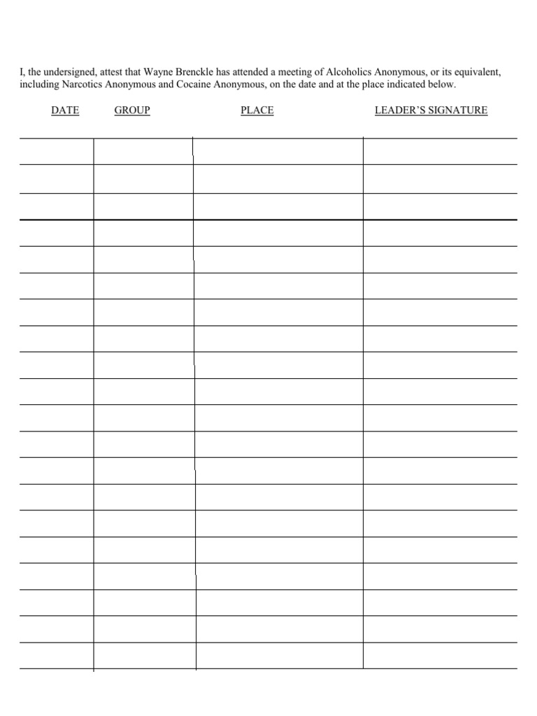 AA Form | PDF | Religion & Spirituality