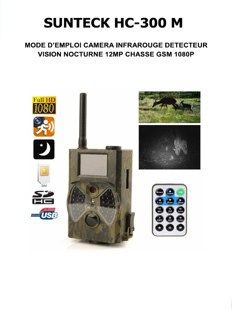 Suntek HC 300 M Notice FR | PDF