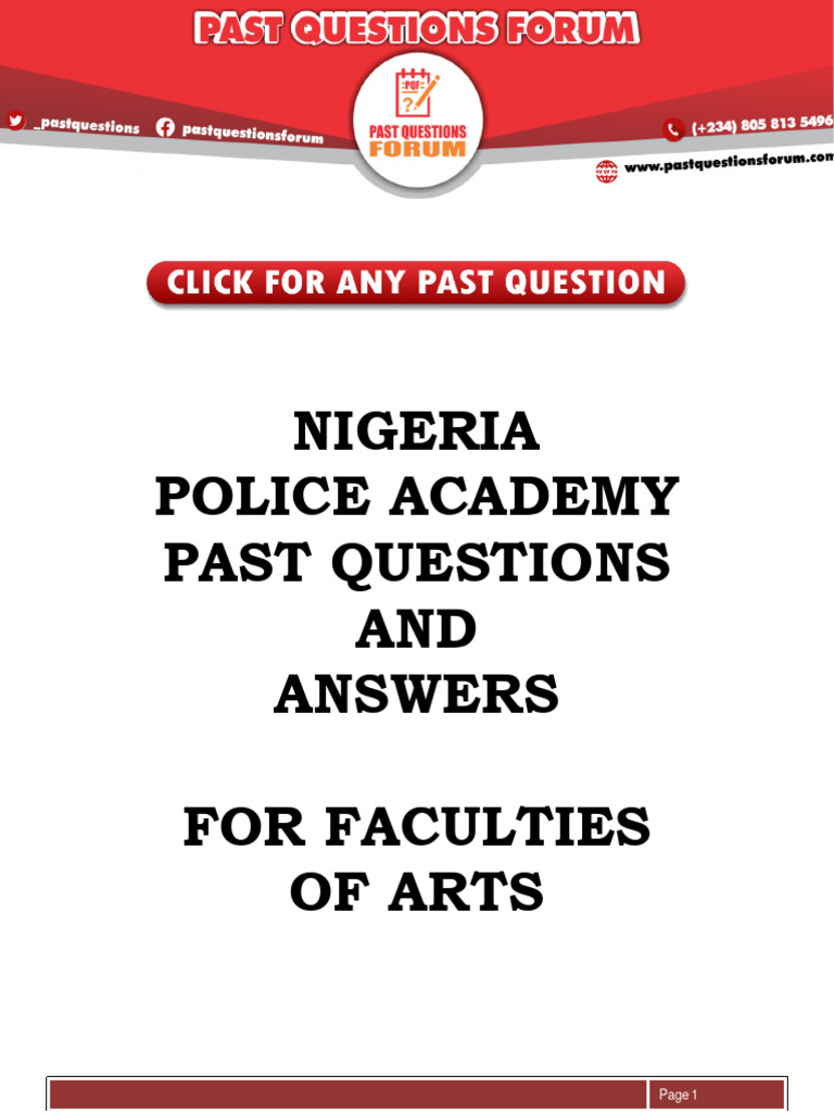 POLAC Post UTME Past Questions 2019 | PDF | Travel | History