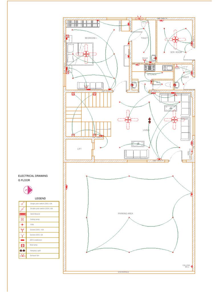 MR. DINESH Electrical Layout | PDF | Manufactured Goods | Buildings And ...