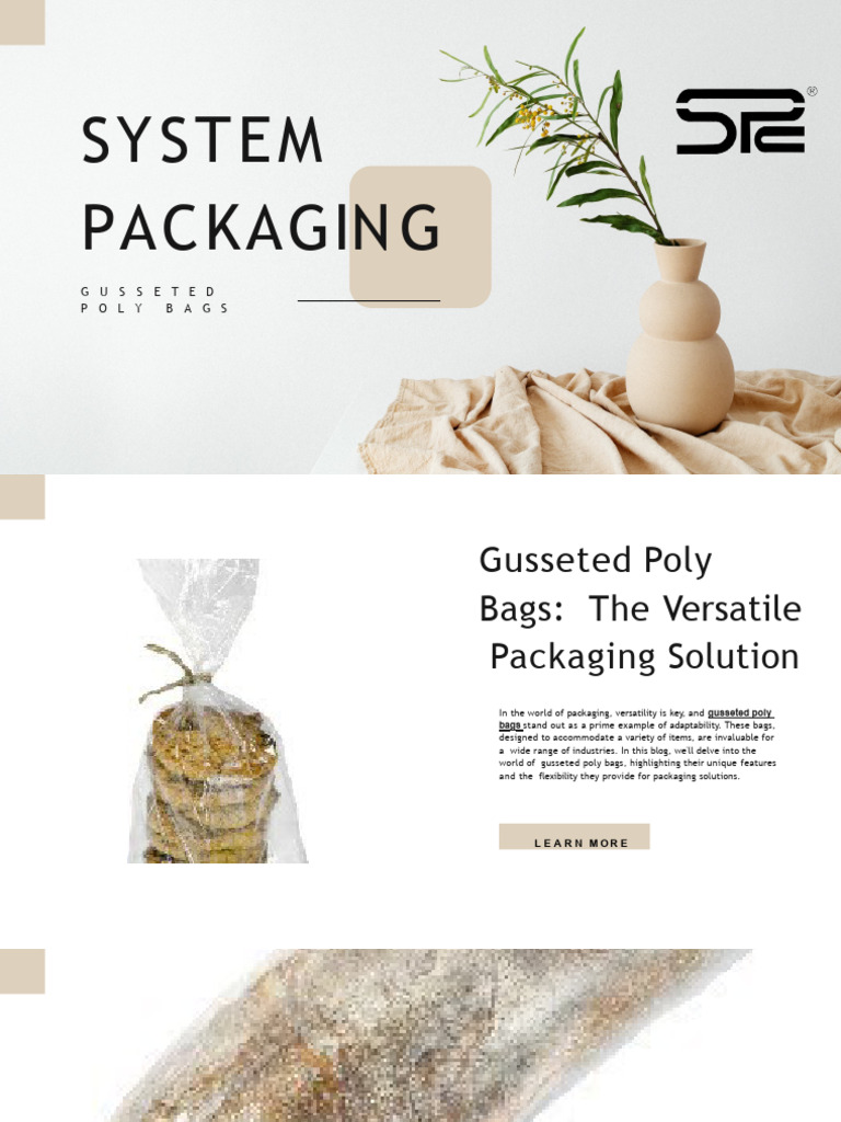 System Packaging PPT For Gusseted Poly Bags | PDF