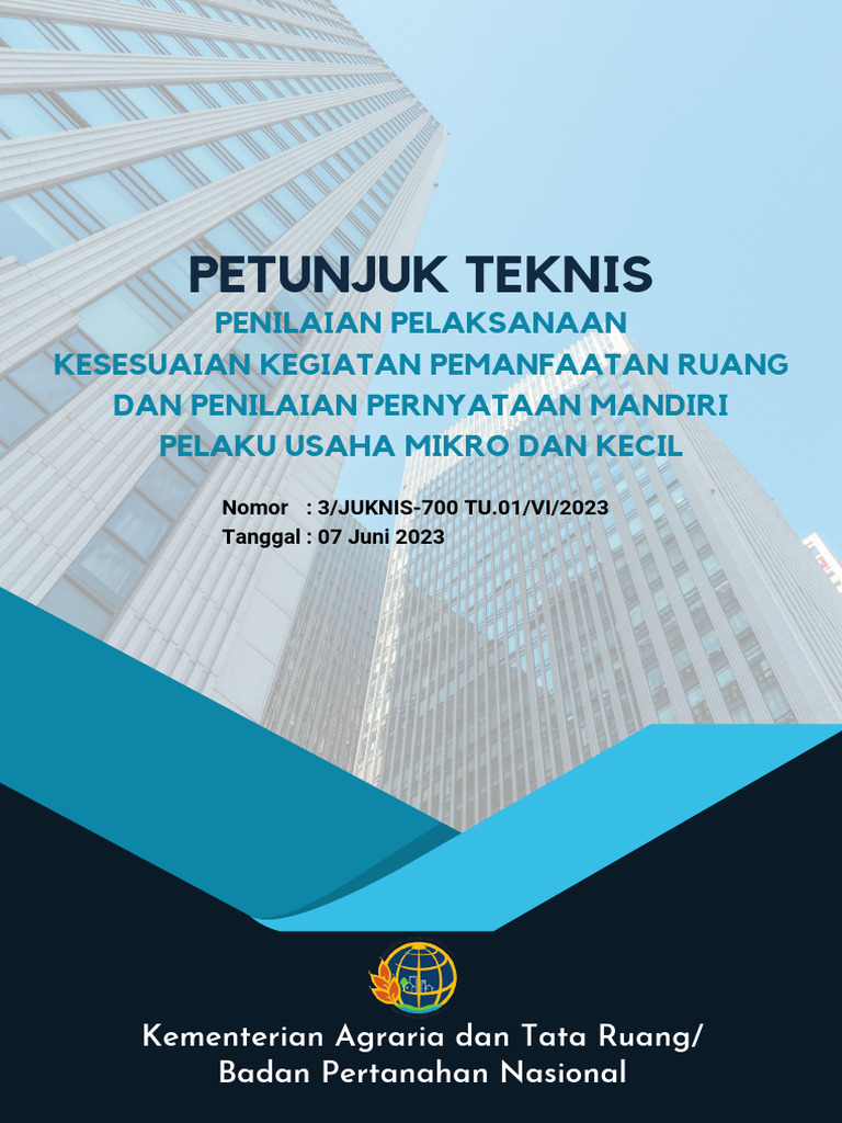 Juknis Penilaian Pelaksanaan KKPR Dan PMP UMK - 7 Juni 2023 | PDF