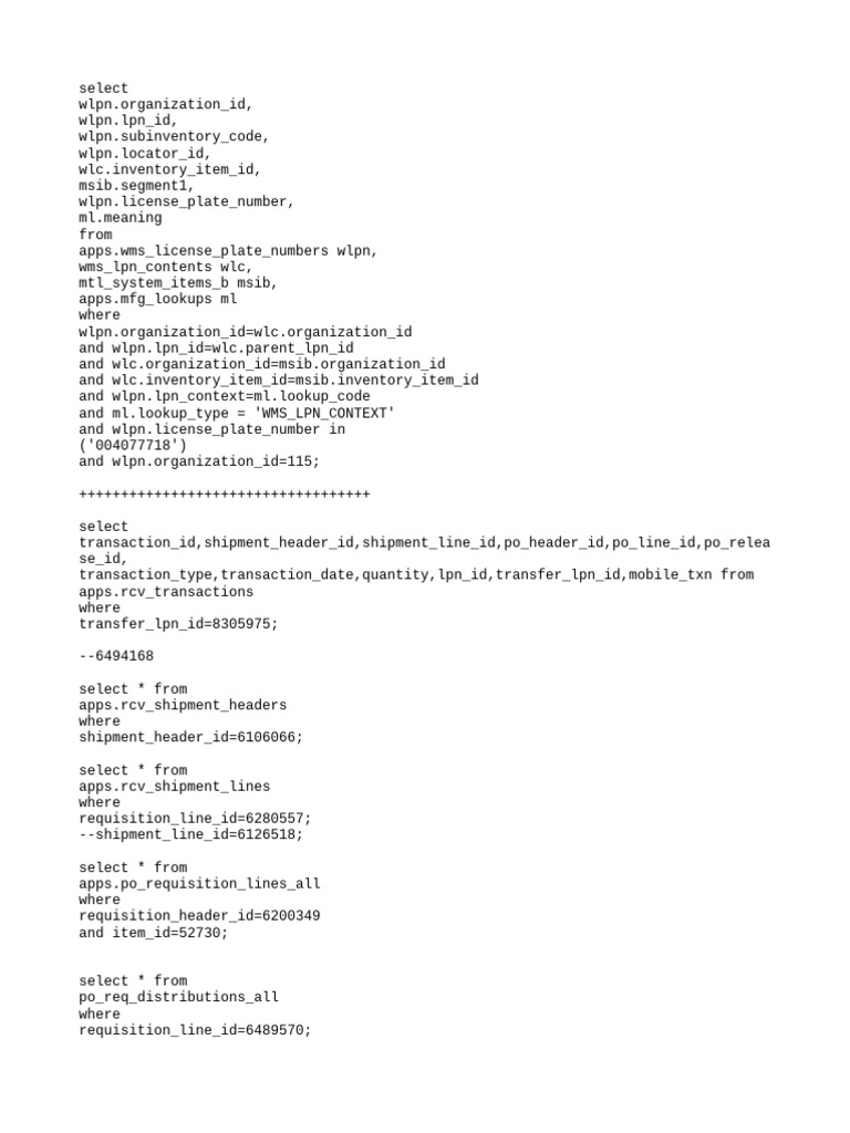IR ISO Queries | PDF