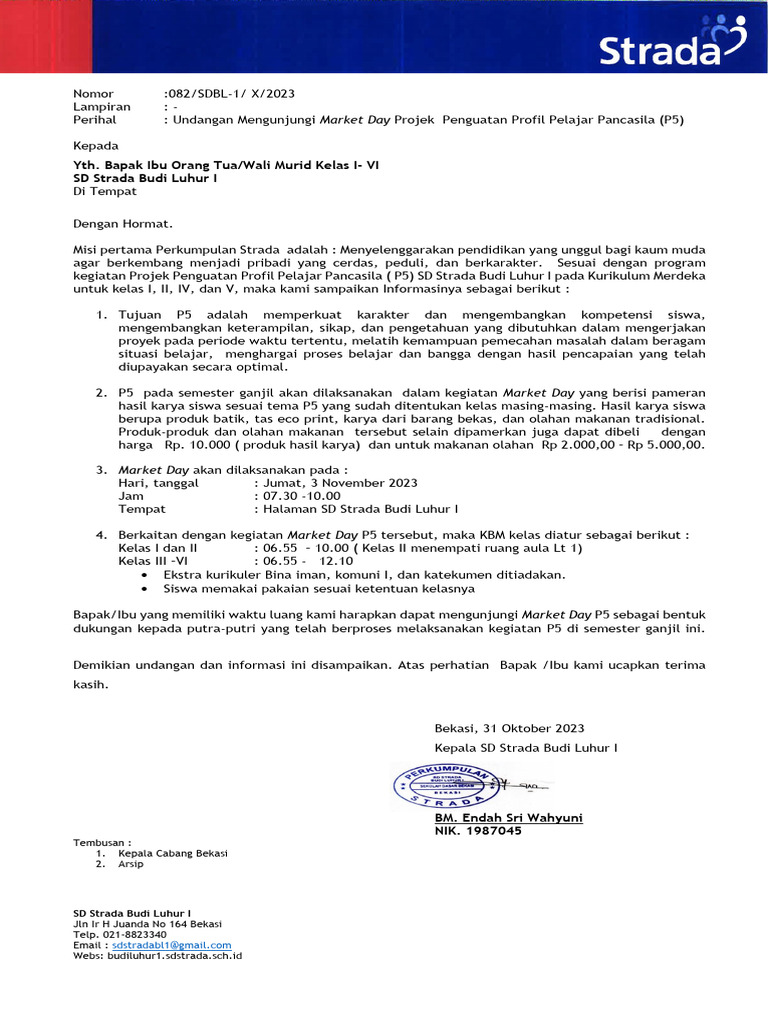 082 - Edaran Undangan Market Day P5 | PDF