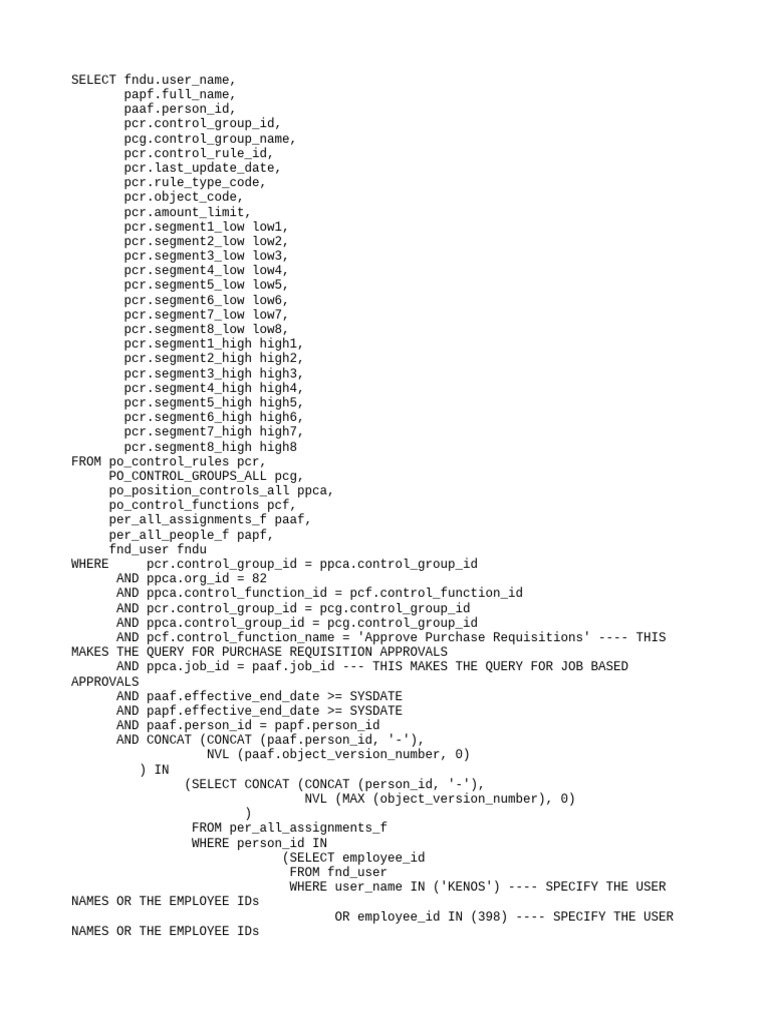 User Approval Group Query | PDF | Computing