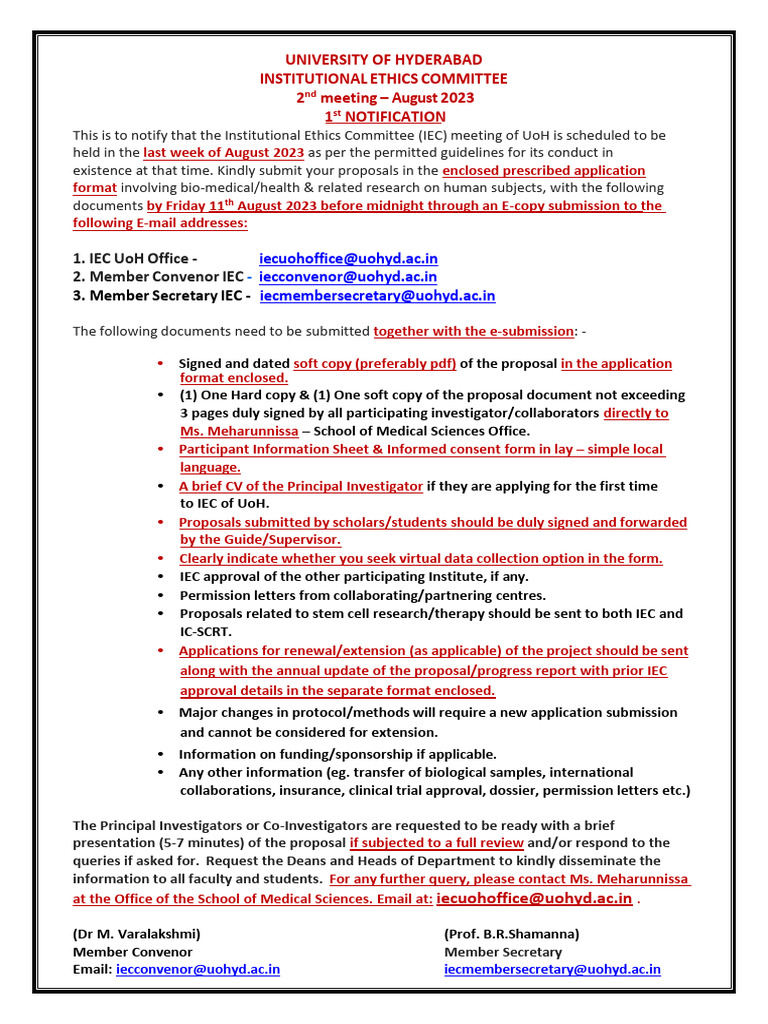 Iec Call For Proposals 27072023 Notice For Web Page and Webmaster Circulation - 2nd Meeting 2023 ...