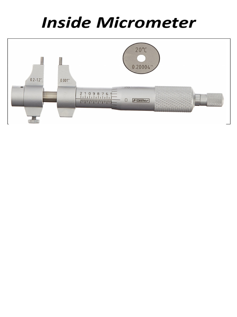 Inside Micrometer | PDF