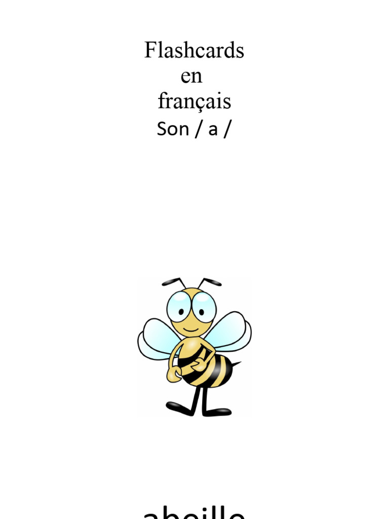 Flashcards Le Son /a | PDF