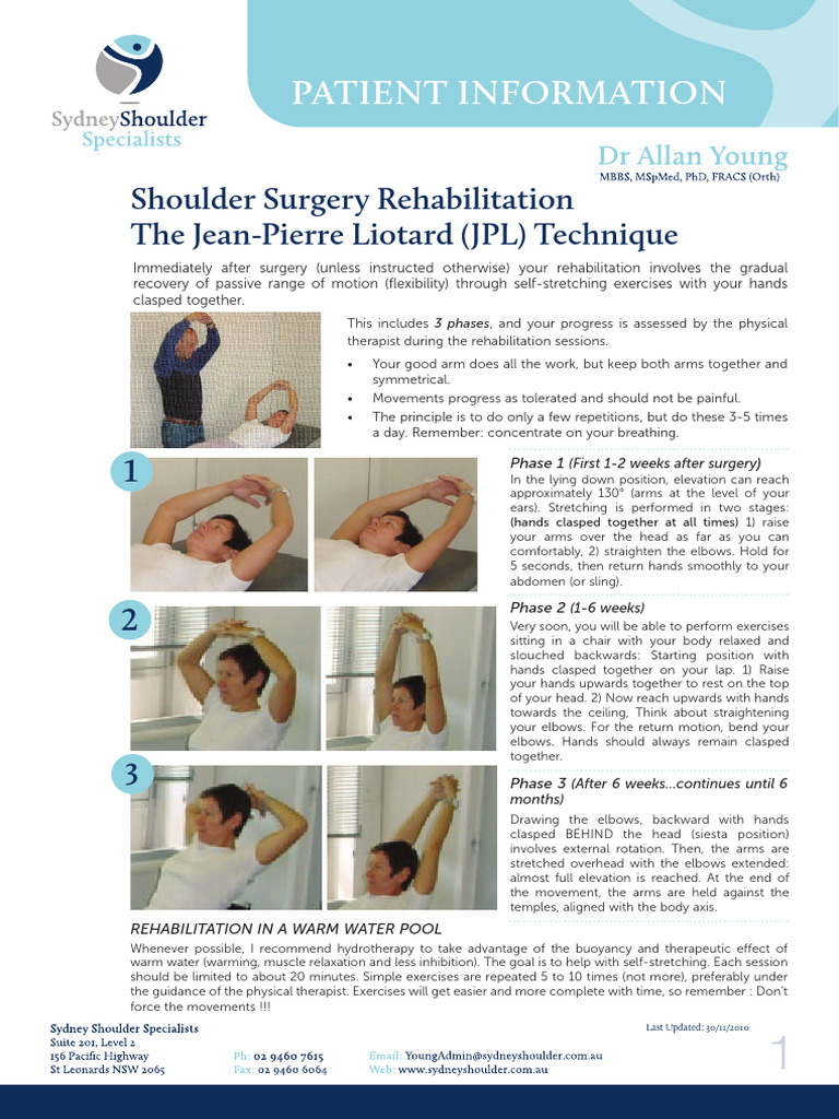 Liotard (JPL) Technique | PDF | Elbow | Physical Therapy