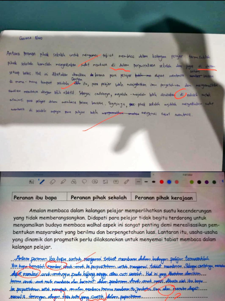 Latihan Menulis Perenggan Karangan 07042023 | PDF