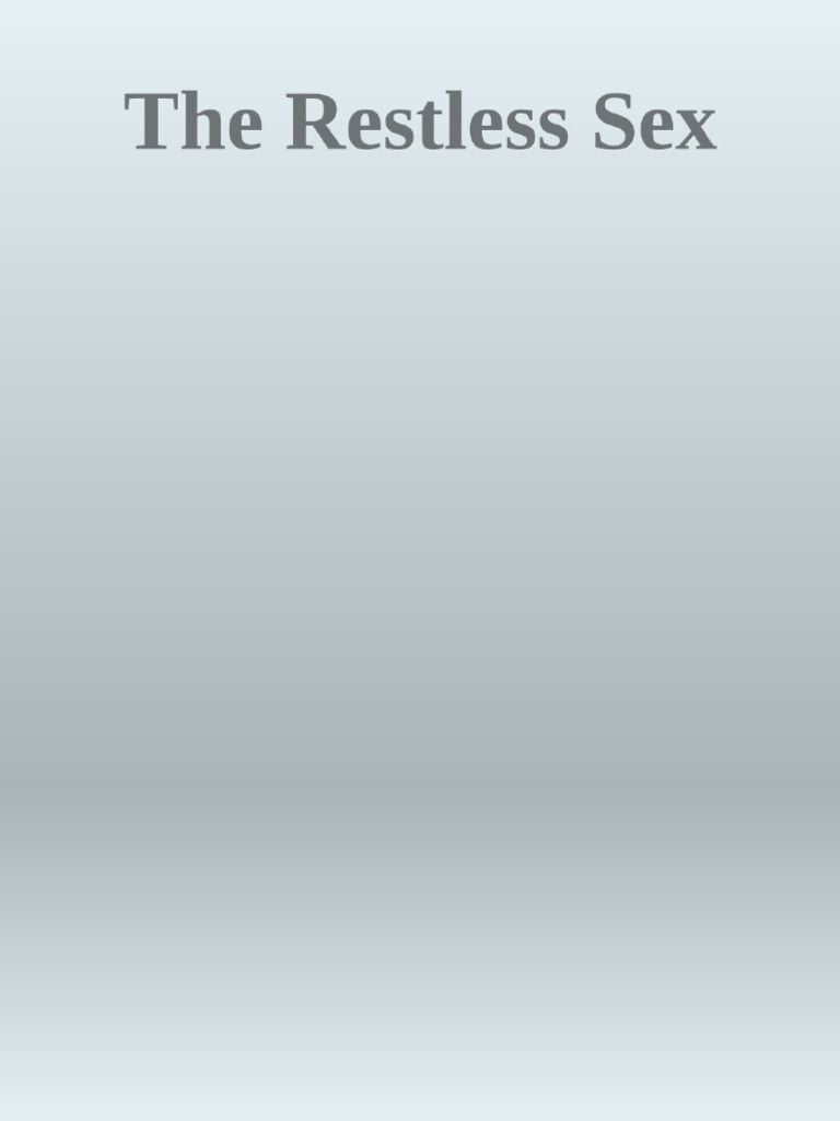 The Restless Sex | PDF | Cost Of Living