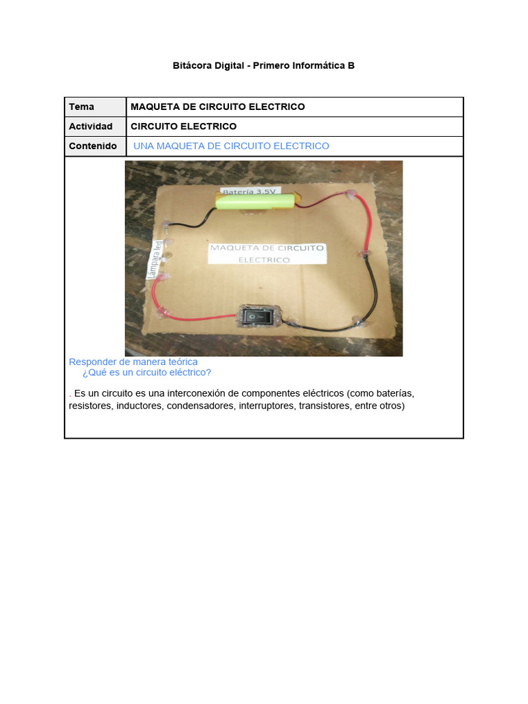 Circuito Eléctrico | PDF