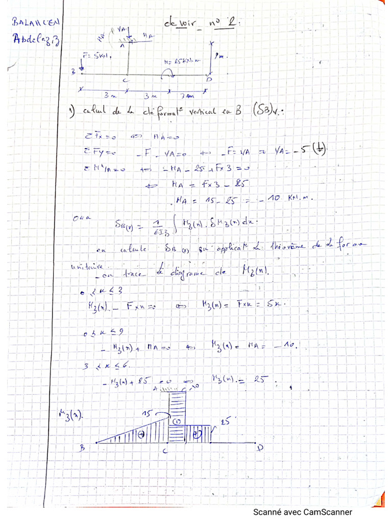 Devoir N°2 RDM2 | PDF