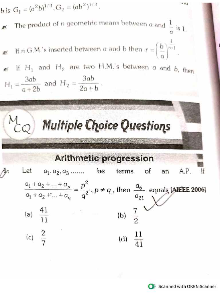 Sequence and Series Errorless | PDF