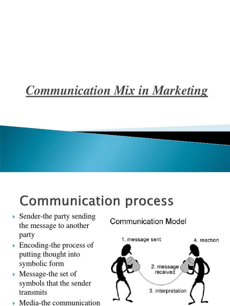 Communication Mix in Marketing | PDF | Advertising | Communication