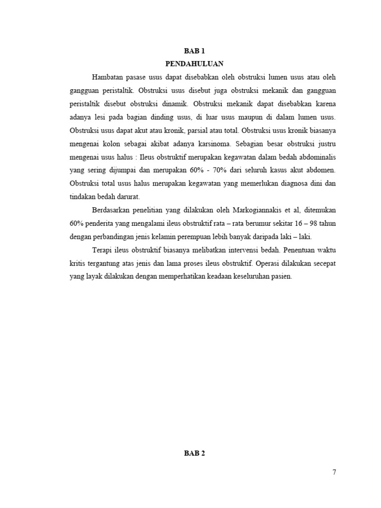 Ileus Obstruktif | PDF | Kesehatan Holistik | Sains & Matematika