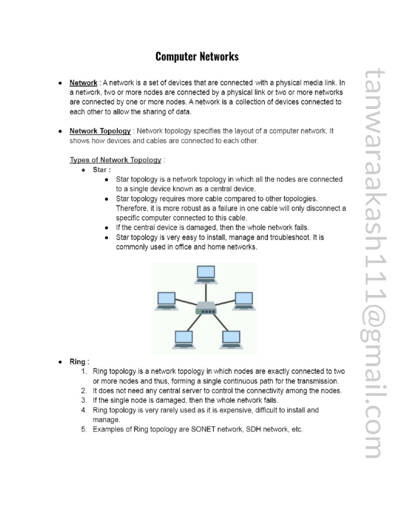Computer Networking Notes Pdf