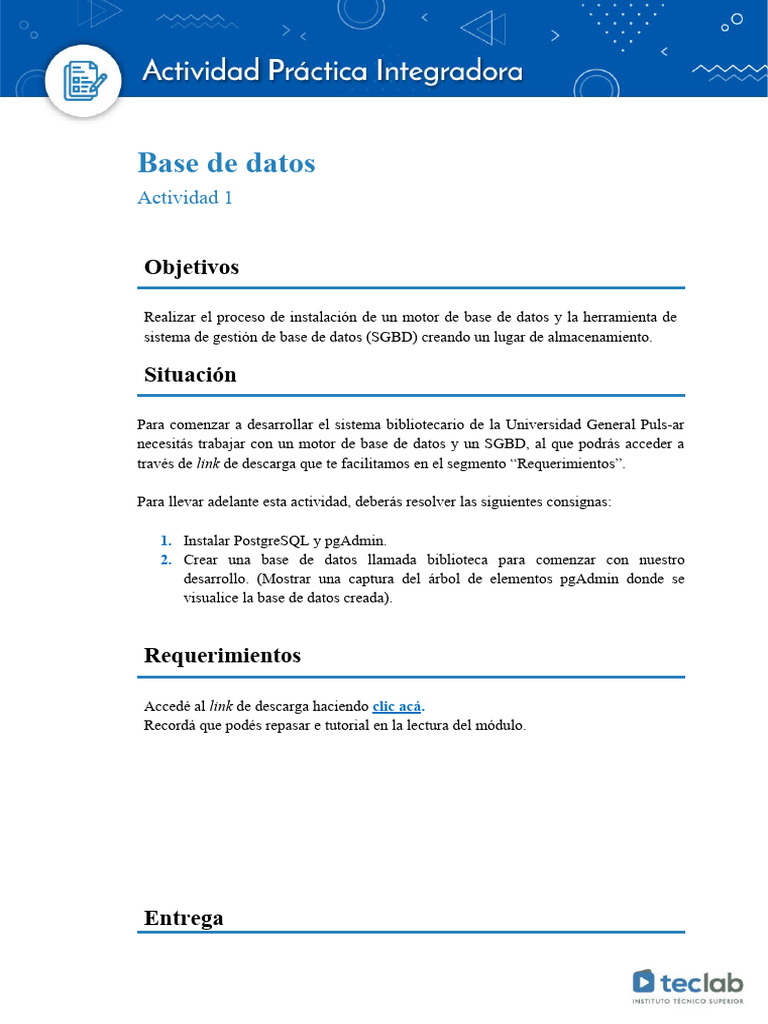 Actividad 1 - Base de Datos | PDF