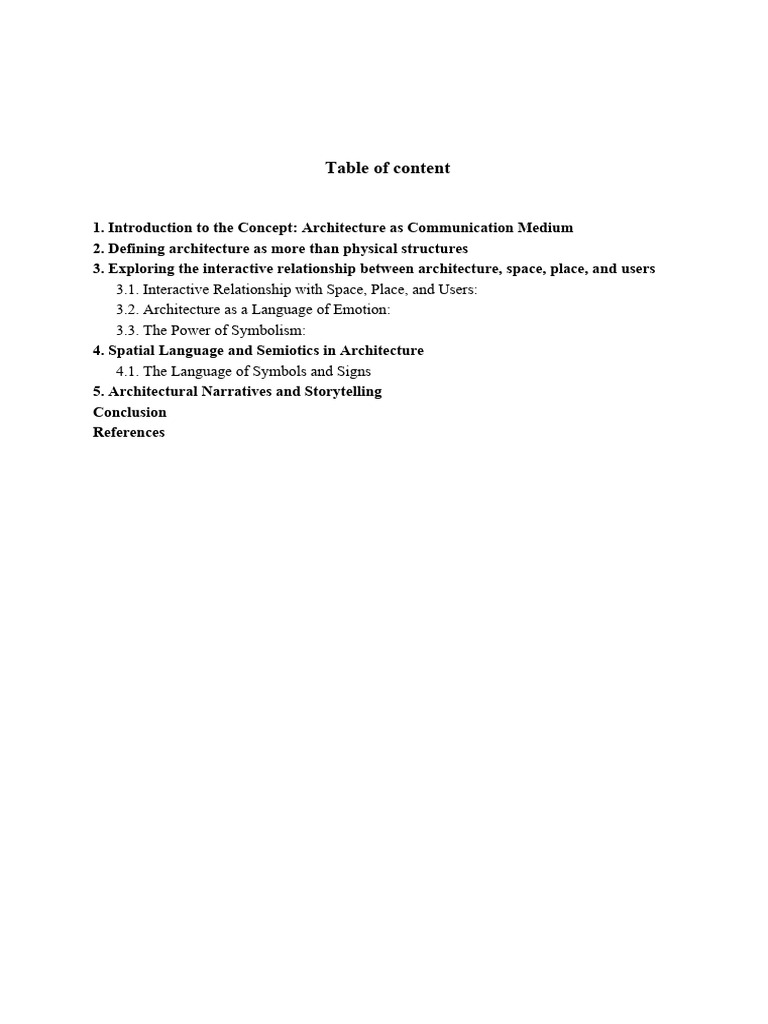 Architecture As A Communication Medium - Dialogues Between Space, Place ...