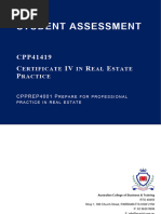 REAA - CPPREP4101 and CPPREP4504 - Written Questions v1.2 | PDF | Real Estate Appraisal | Market ...