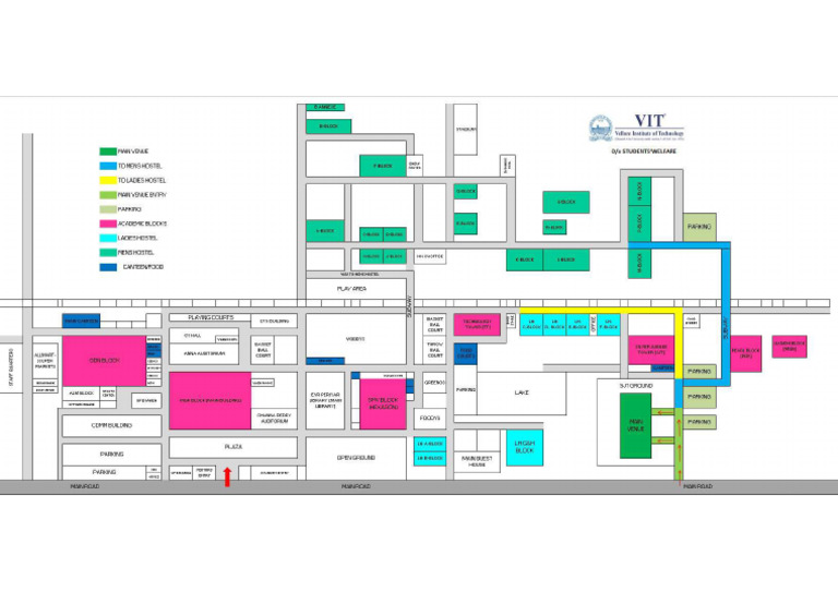 VIT Vellore - Campus Layout | PDF