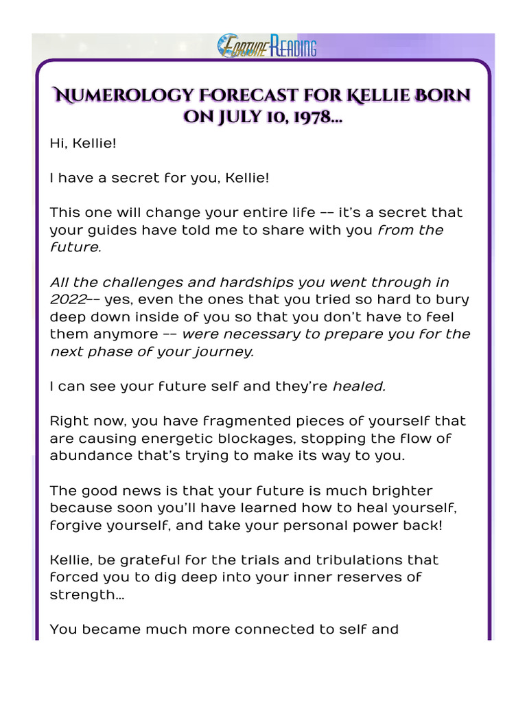 Is Fortune On Your Side Today? - Fortune Reading | PDF