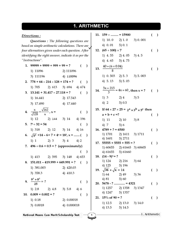 Nmms TM Total Material | PDF | Mathematics