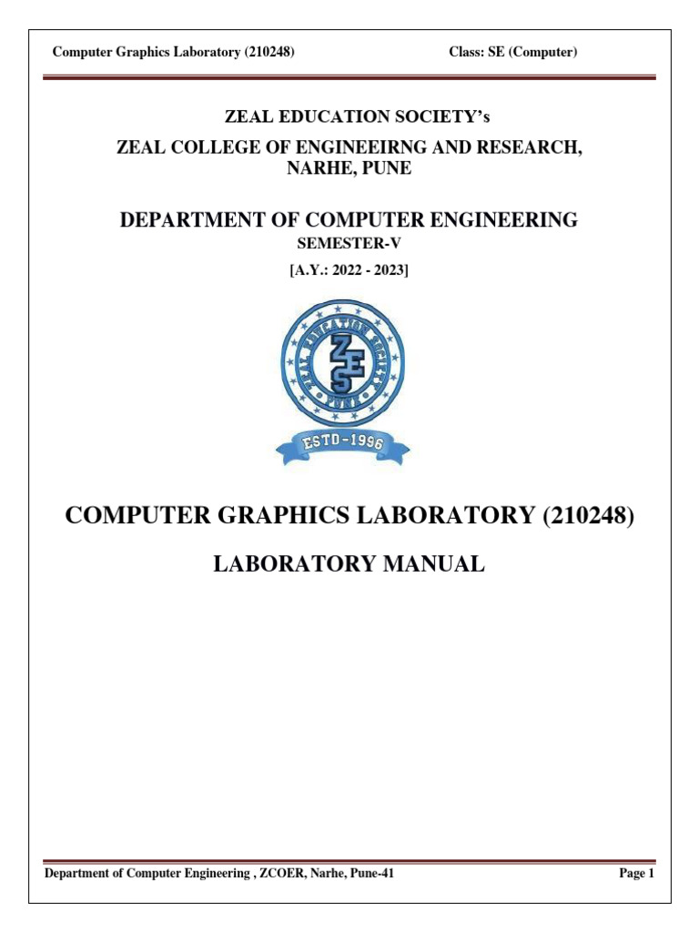 CG Lab Manual 2022-2023 | PDF | Polygon | 2 D Computer Graphics CG Lab Manual 2022-2023 | PDF | Polygon | 2 D Computer Graphics