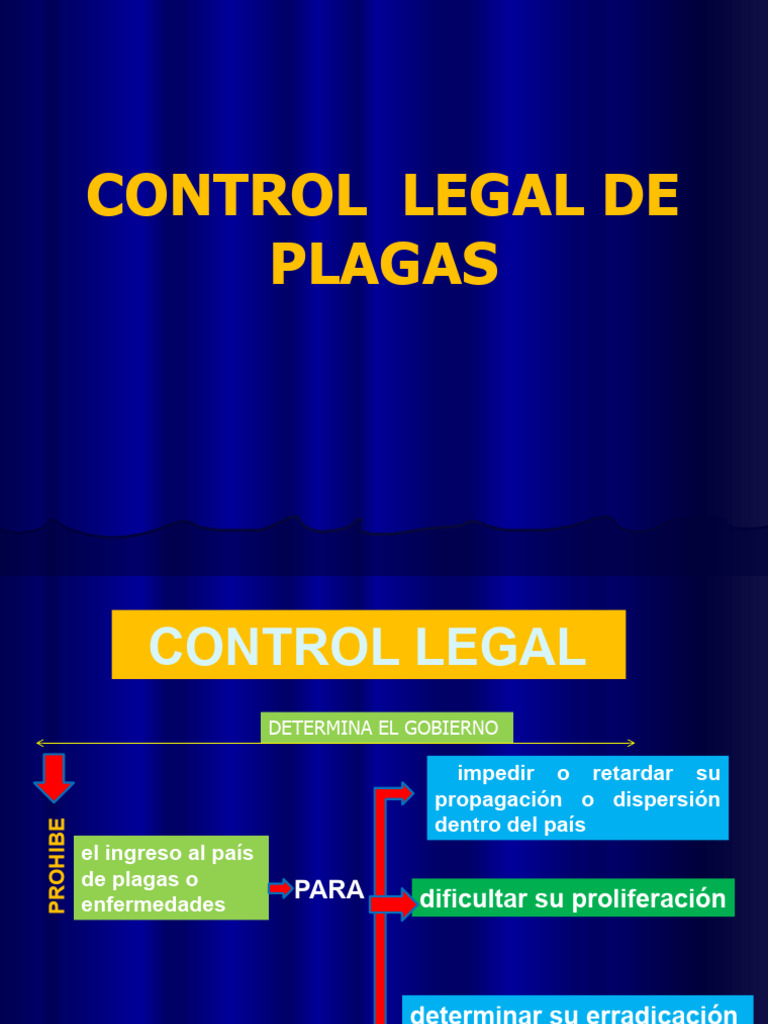 Sa 13 - Control Legal de Plagas | PDF | Plaga (organismo) | Agricultura
