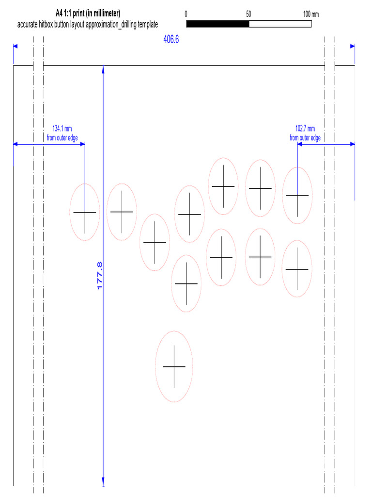 Accurate Hitbox Button Layout Template | PDF