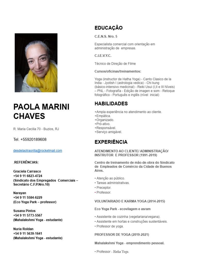 CV - Paola Marini | PDF