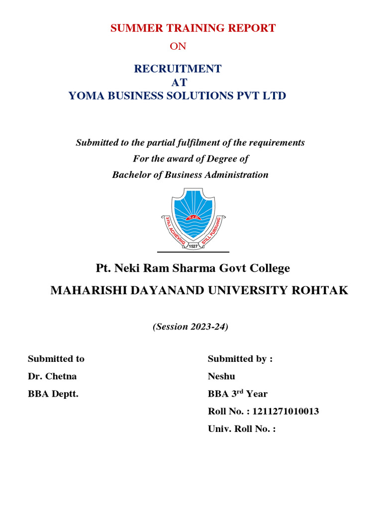 Neshu | Download Free PDF | Recruitment | Human Resources