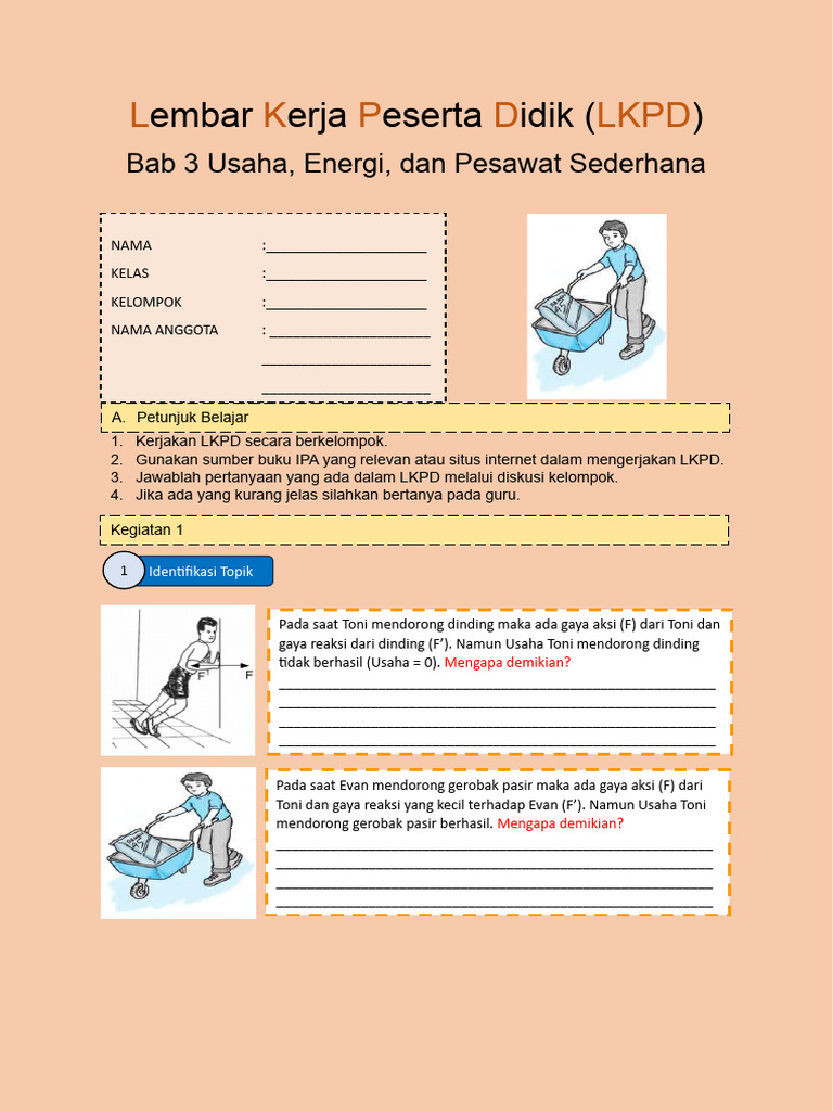 LKPD Bab 3 Kelas 8 | PDF | Karier & Perkembangan | Griya & Taman