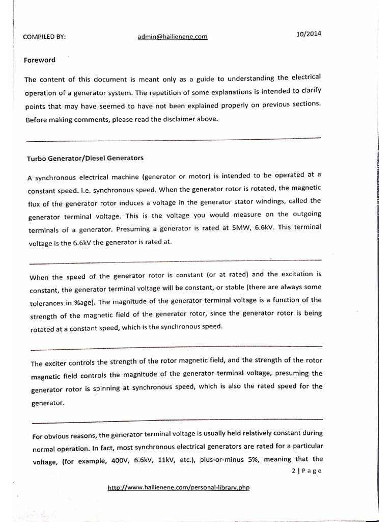 Generator Notes | PDF