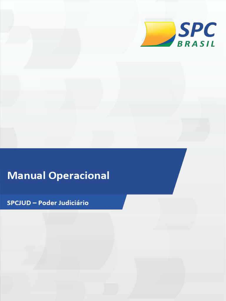 Manual SPC Jud Poder Judiciario Atualizado | PDF | Senha | Informação