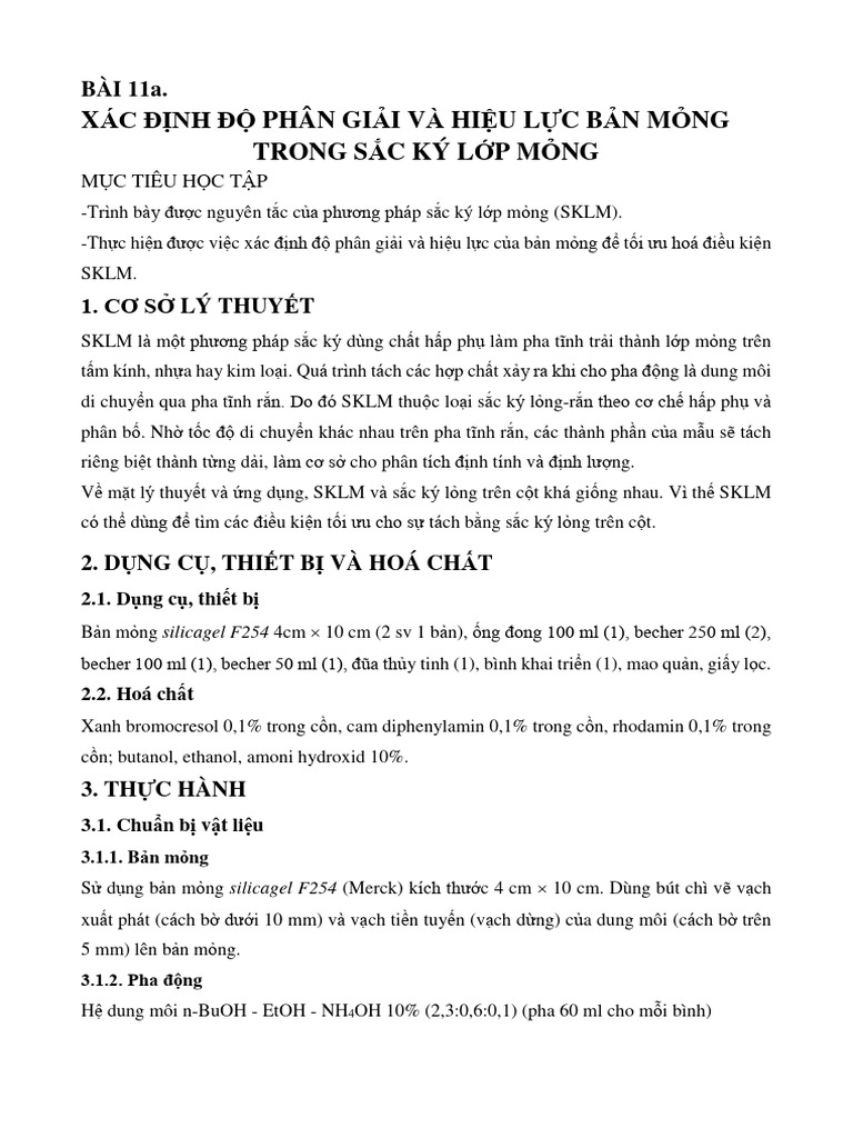 BÀI 11a SKLM | PDF