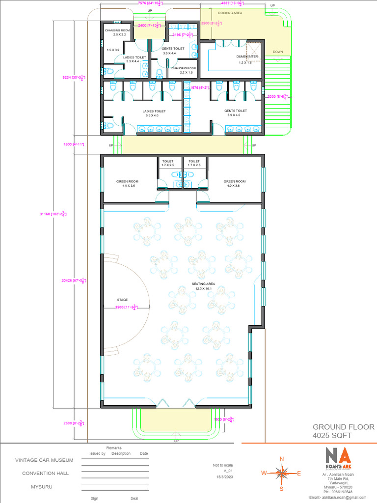 Mysuru Convention Hall Layout Plan | PDF | Buildings And Structures