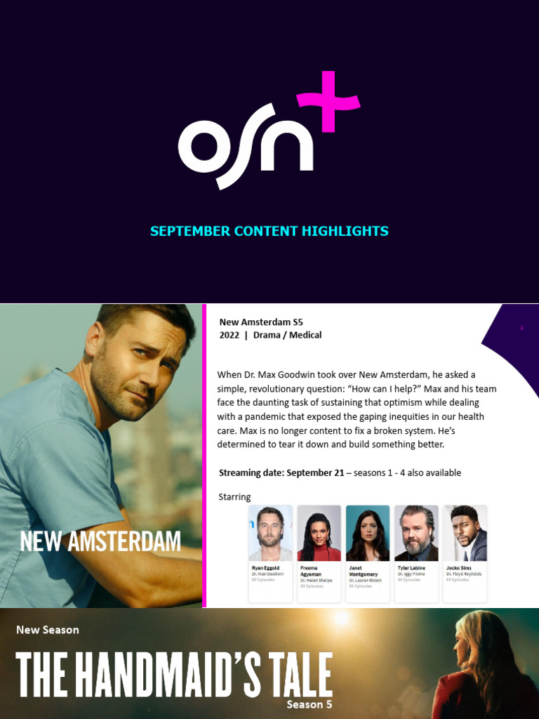 OSN+ Highlights September 2022 v1 | PDF