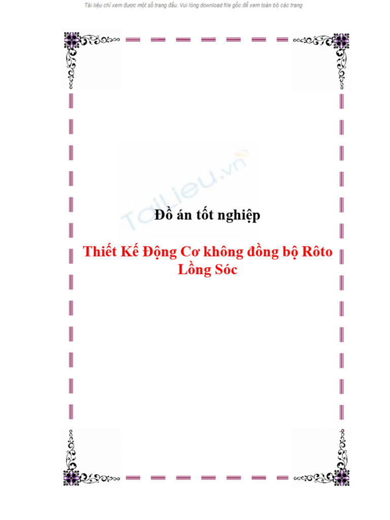 Tailieuxanh KD DB Ro To Long Soc 3235 | PDF