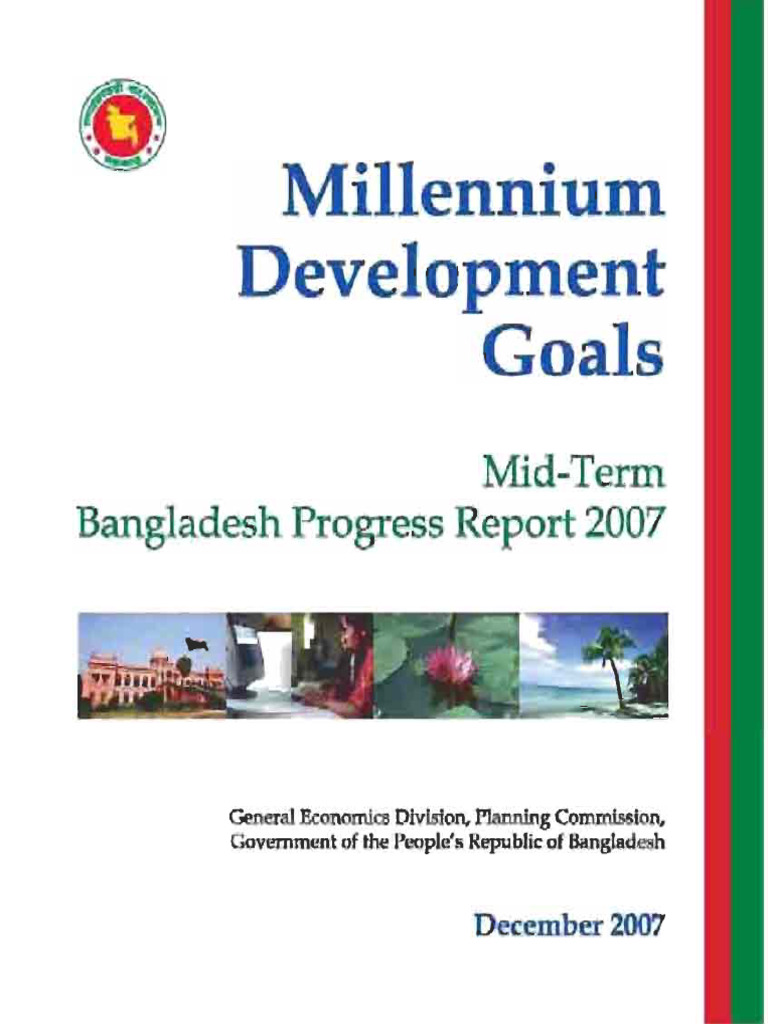 MDG Mid-Term Progress Report 2007 | PDF | Millennium Development Goals ...